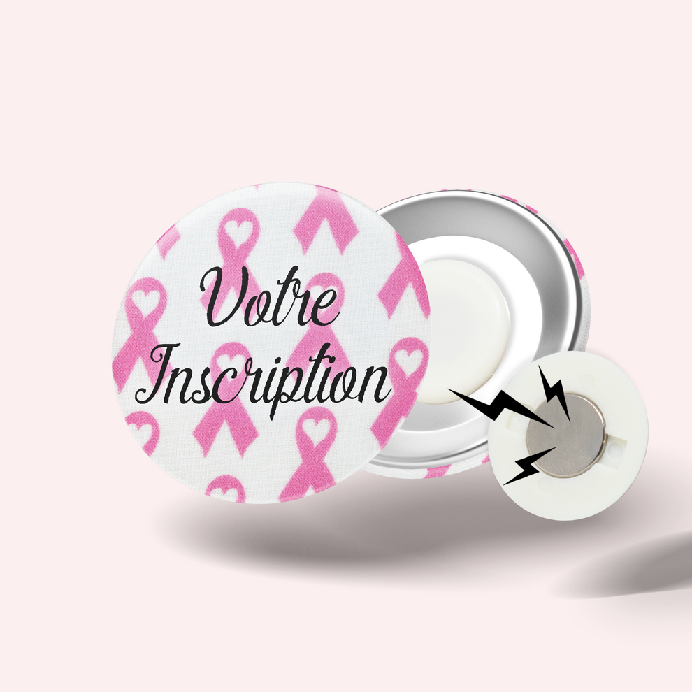 Badge Rubans Roses – Et Hop dans la Poche